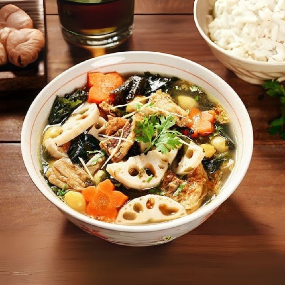 Canh Củ Sen Rong Biển – Nấm Lý Tưởng